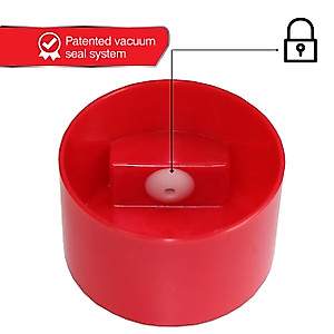 Minivac - 10g to 30 grams Vacuum Sealed Container - Red Cap & Black Body