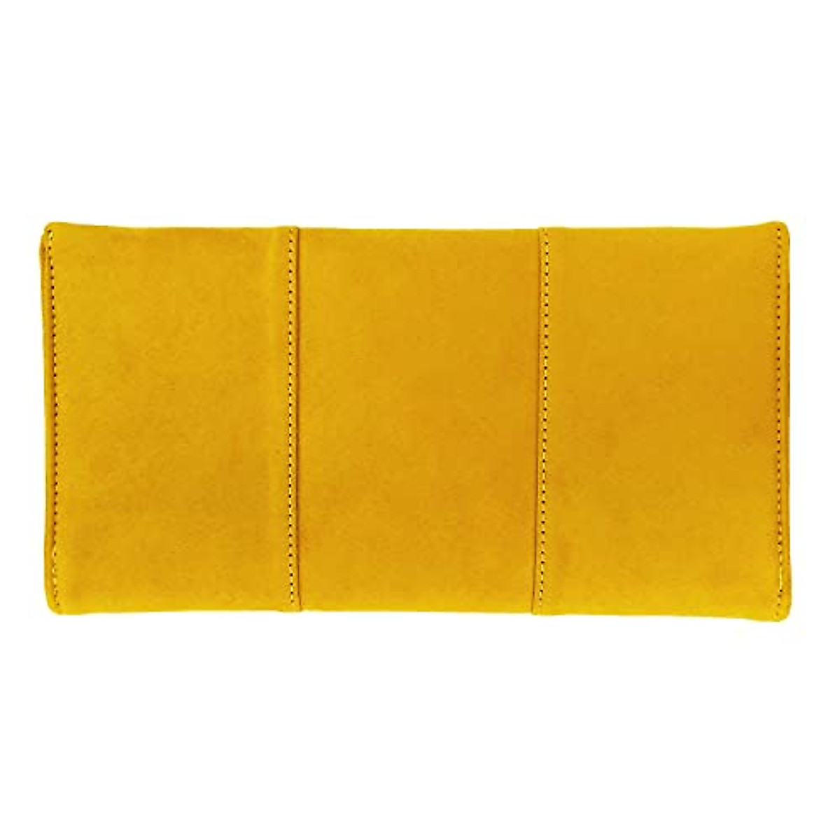 JNB Faux Microsuede Envelope Clutch (MUSTARD) Medium