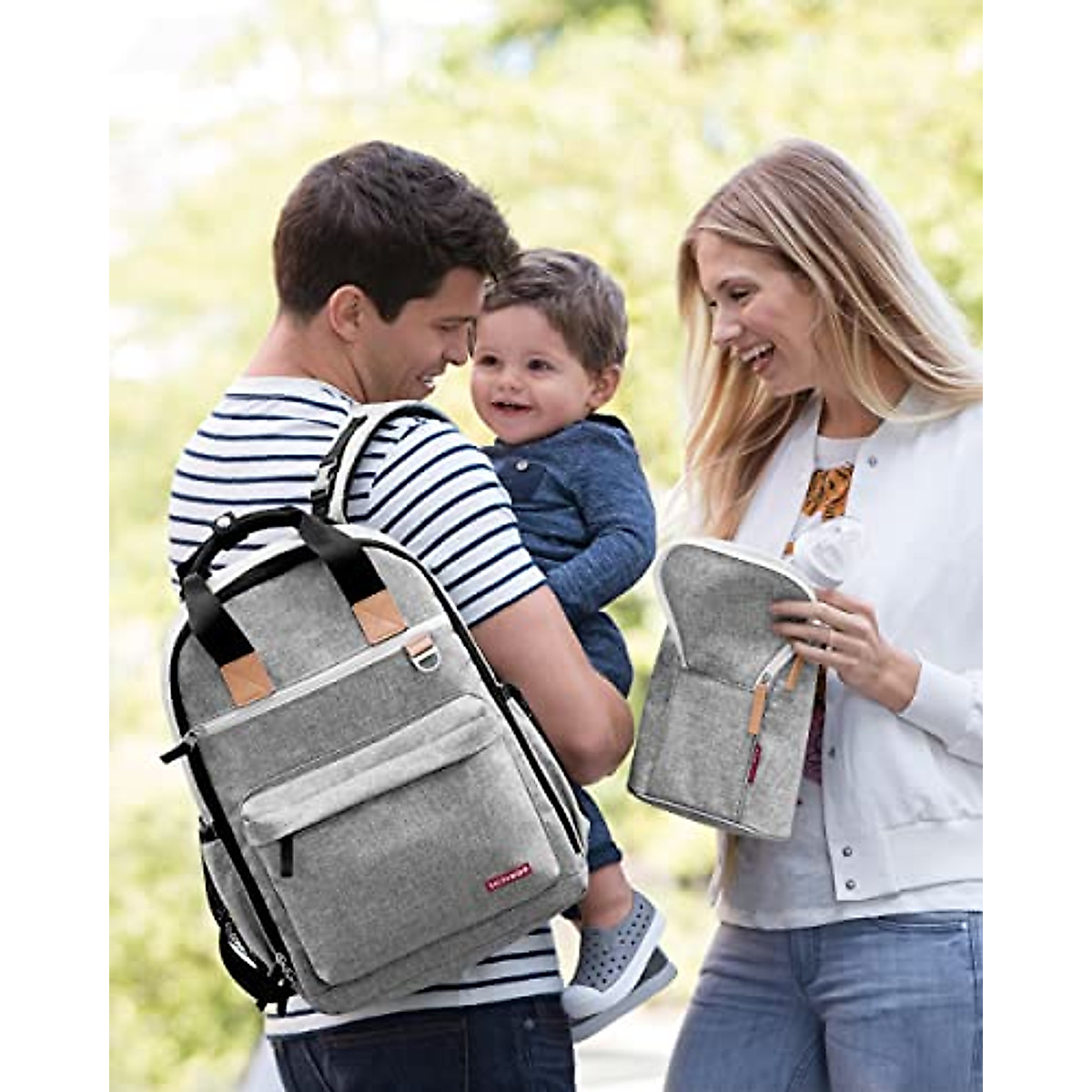 Skip Hop Baby Bottle Bag, Grab & Go, Grey Melange