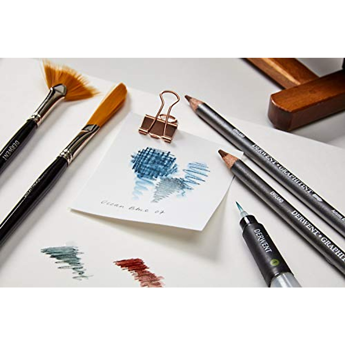 Derwent Graphitint Pencils Tin, Set of 24, Great for Holiday Gifts, Unique Blend of Graphite and Color, Watersoluble, Ideal for Mixed Media, Professional Quality (0700803)