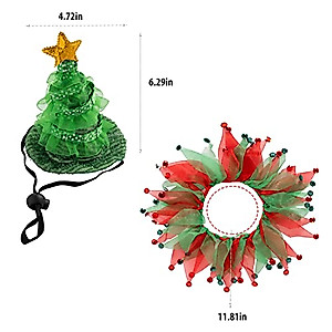 Cat Halloween Costume Small Dogs Cute Hat Kitten Outfit（one Size,Green）