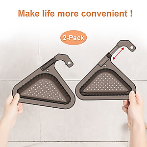 COSOOS 2 Stretchable Sink Drain Baskets for Most Kitchen Sinks, Swan Strainer Basket for Draining Residuum, Washing Fruit, Drip Drying Sponge, Easy to Clean, Kitchen Gadgets