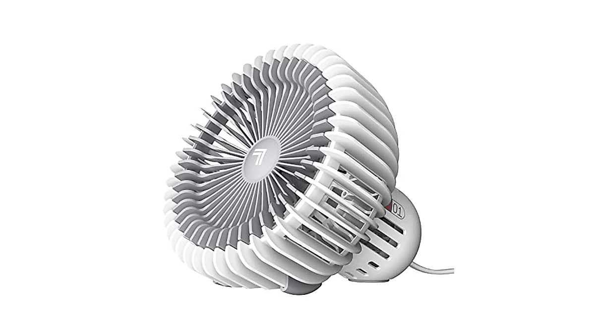 Sharper Image REFRESH 01 Personal Desktop Fan | Compact, Quiet & Stylish