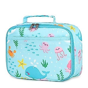 CAMTOP Backpack for Kids Girls Boys Preschool Backpacks with Lunch Box Toddle Kindergarten BookBag Set for Age 3-8 (Ocean World)