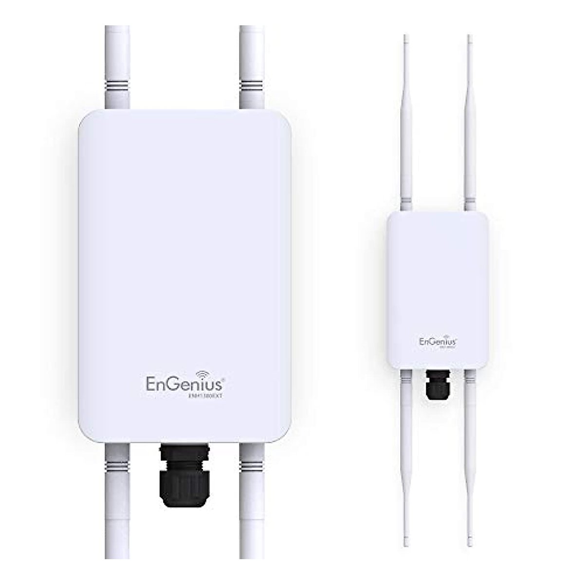 EnGenius Technologies ENH1350EXT Wi-Fi 5 AC1300 2x2 Dual-Band Outdoor Long Range Access Point/Range Extender/Bridge Features IP67 Rated, MU-MIMO, Fast Roaming (Mounting Kit & PoE Injector Included)