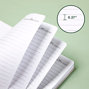 Notebook - 3 Pack A5 Lined Journal Notebooks, 8.3'' x 6'', Journal Notebook with Thick Paper, Classic College Ruled Notebooks for Office, School Supplies