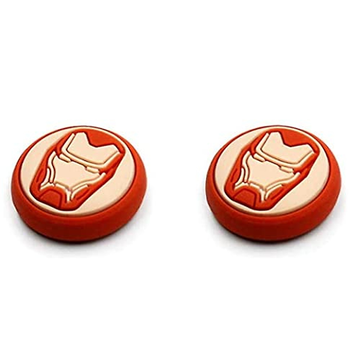 2Pcs Analog Thumb Grip Stick Cover, Dualsense Wireless Controllers Game Remote Joystick Cap, Fantastic Non-Slip Silicone Handle Protection Cover for PS5/PS4/Xbox one/360/NS PRO (Iron-mn))