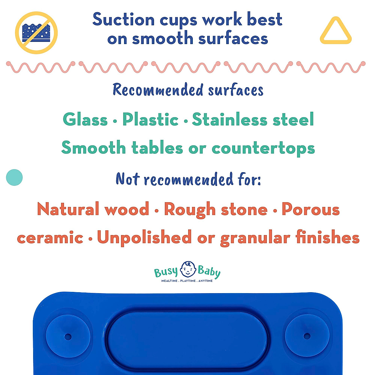 BUSY BABY Silicone Placemat-As Seen On Shark Tank-Built-in Suction Cups-4 Toy Tethers for Babies Toddlers and Kids-Food Grade Silicone-8.5 x 11 in-Comes with Travel Sleeve-Dishwasher Safe-Pewter