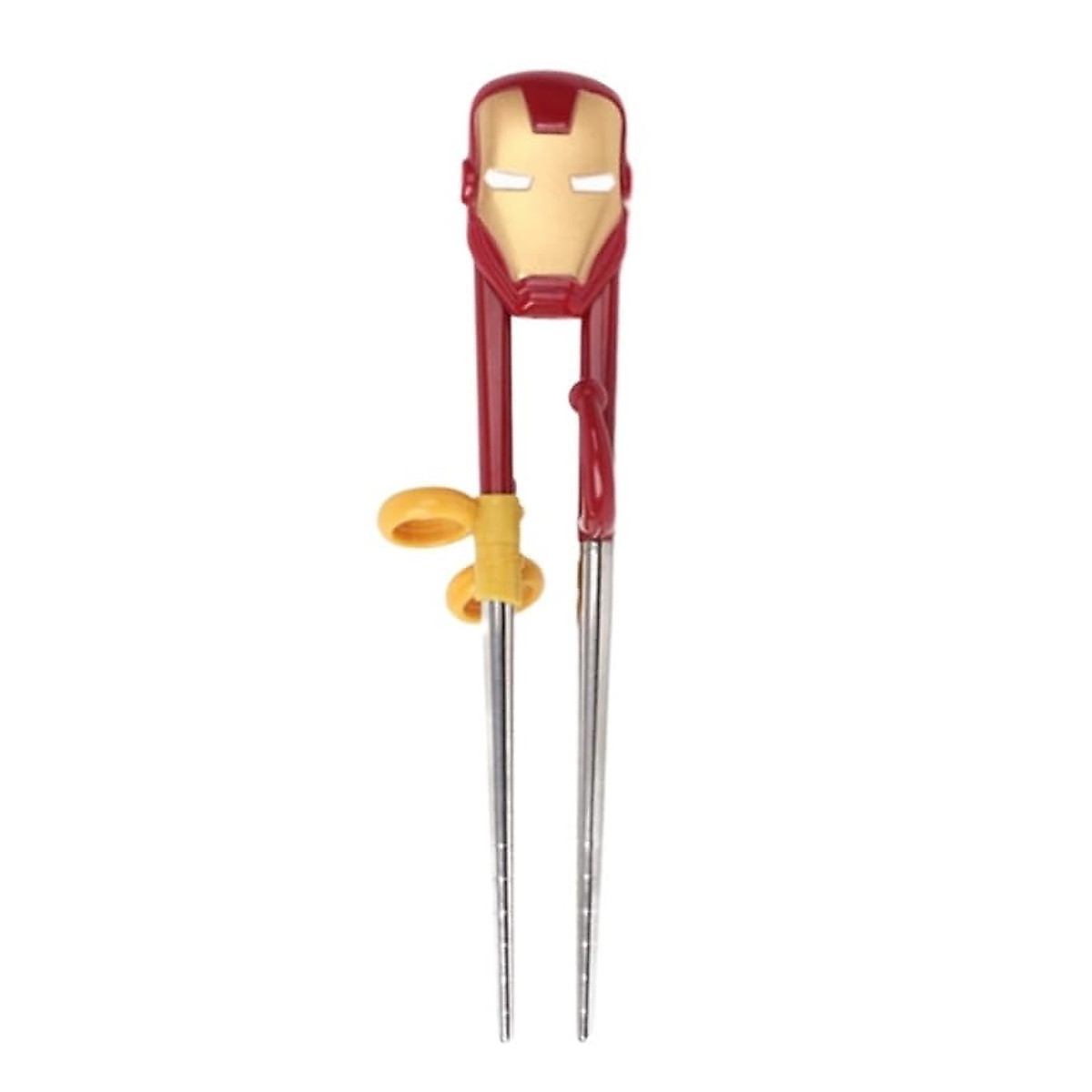 Lilfant Super Hero Stainless Steel Training Chopsticks for Right-hand, Made in Korea, 7.8in