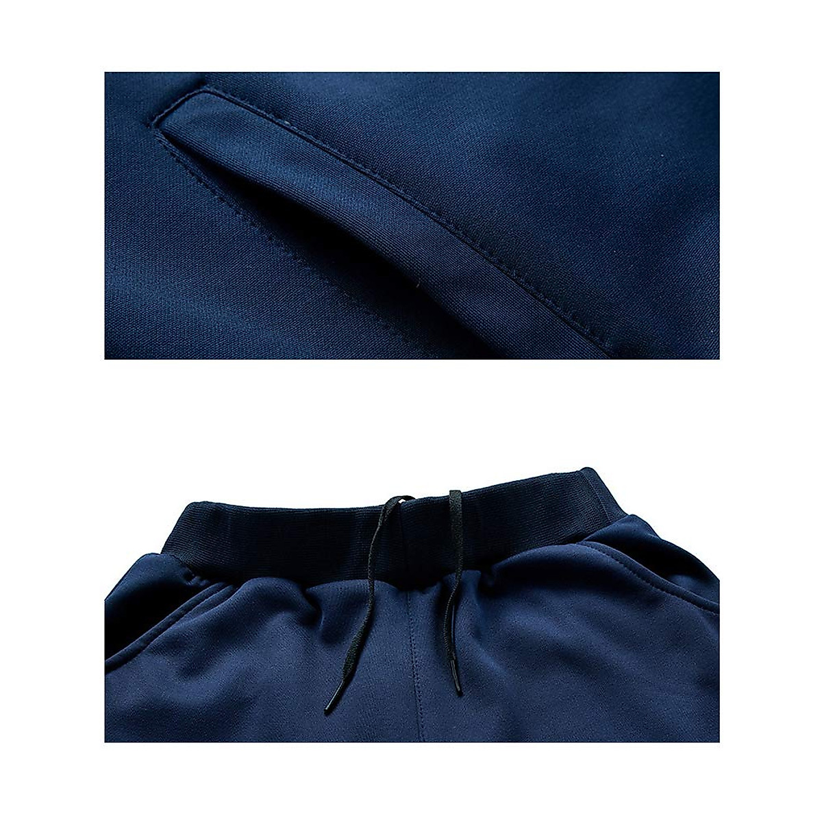 PASOK Men's Casual Tracksuit Long Sleeve Full Zip Running Jogging Sweatsuit Athletic Sports Set Light Gray L