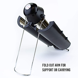 Solar Kettle Thermal Flask Survival Gear With Temperature Gauge (Black)