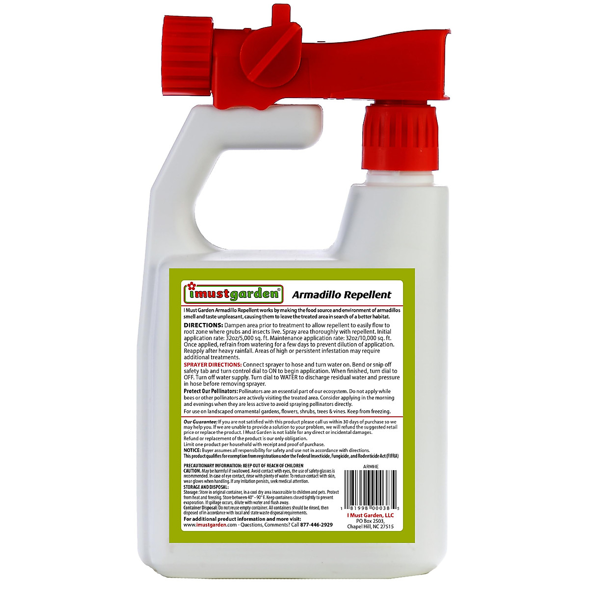 I Must Garden Armadillo Repellent - 32oz Hose End Concentrate