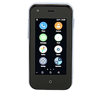 Bewinner D18 Mini Mobile Phone, 3G Mini for Smartphone, 2.5 Inch Touch Screen, WiFi,Dual SIM, 1GB 8GB Quad Core Unlocked Cellphone for Students (Grey)