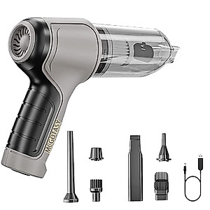 mcgotasy Ez Vac Pro Vacuum, Pavidoo Car Vacuum, Ez Vac Pro, Ezvac Pro Handheld Vacuum, Liyepro 3-in-1 Wireless Smart Vacuum Cleaner, Cordless Vacuum Cleaner (Gray(12000PA))