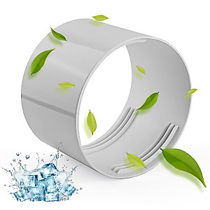 5.1in Portable Air Conditioner Exhaust Hose Coupler, AC Hose Extension Connector Exhaust Hose Coupler Window Adapter for Clockwise & Counter-Clockwise Hose Threads Hose Coupler Coupling Extender