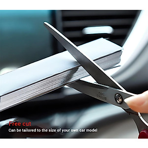 Car Retractable Curtain with UV Protection - 2023 New Cool Windshield Sunshade, Extra Large Sun Shade for Window, Front ＆ Rear Window Shades All (46cm/18.1in)