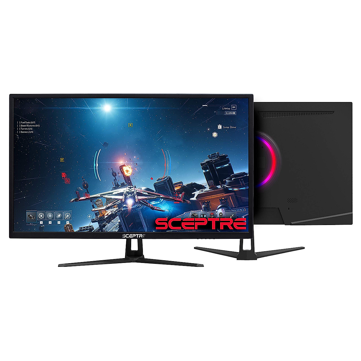 Sceptre New 32" QHD 1440p 2560x1440 LED Monitor HDMI DisplayPort up to 85Hz Build-in Speakers Blue Light Shift, Machine Black 2020