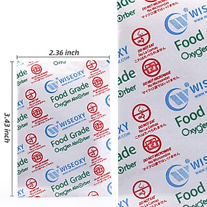 Wisesorb 500CC 50 Packs Oxygen Absorbers for Food Storage, Food Grade Oxygen Absorbers, O2 Absorbers Food Grade for Food Storage