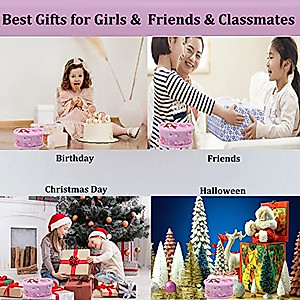 Musical Jewelry Box for Little Girls,Ballerina Musical Box Storage Case for Kids,Children's Jewelry Boxes Christmas Birthday Presents Dance Toy Gift,Necklace Drawer with Mirror Musical Jewelry Box