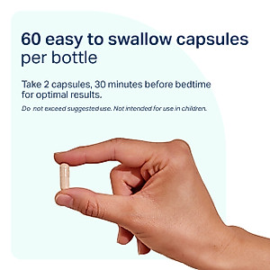 SLEEP IS THE FOUNDATION Sleep Aid with 2mg Melatonin - Sleeping Pills with GABA, L-Theanine & Chamomile - Non-Habit Forming Sleep Supplement, 60 Capsules