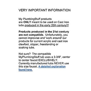 My PlumbingStuff R2200A Clawfoot Tub Shower Faucet and Rectangular Combo Set - 3 ⅜-Inch Center-Diverter Faucet in Chrome - ¾” MIP Connections - 61” 2-Piece Riser with Shower Head -42” x 27” Shower Rod