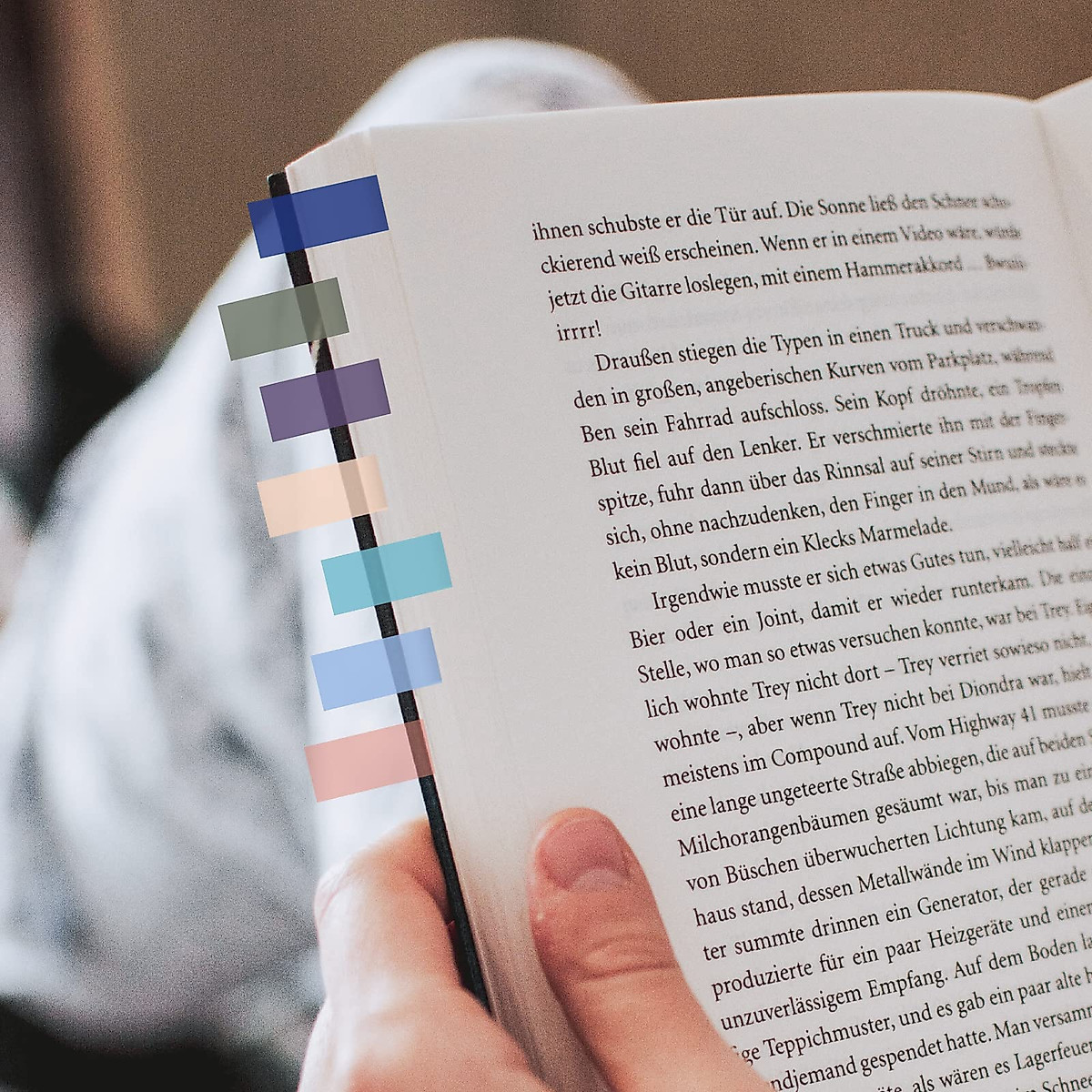 Smarpau 1600 Pcs Morandi Sticky Tabs, Translucent Book Tabs for Annotating Books, Writable and Repositionable Index Tabs Page Flags Book Markers, Book Annotation Supplies, Cute School Supplies