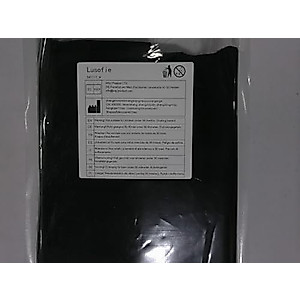 Lusofie Faux Fur Fabric Black Fur Fabric 20×20 Inches Plush Black Faux Fur Fabric Square Patch for Crafts Gnomes Costume Camera Floor Decoration Mats