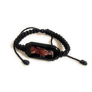 Chavarrieta Black Thread Bracelet Pulsera Roja de hilo de la Santa Muerte