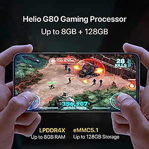 UMIDIGI A11 Pro Max Unlocked Cell Phone, with Sony Camera, 6.8" FHD Full View Screen, 5150mAh Battery Android 11 Smartphone with Dual SIM (A11 Pro Max 4+128G, Mist Blue)