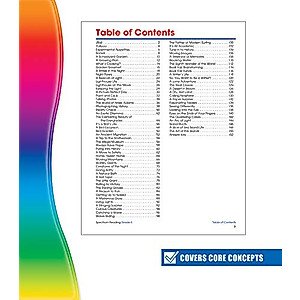 Spectrum Reading Comprehension Grade 6, Ages 11 to 12, 6th Grade Reading Comprehension Workbooks, Nonfiction and Fiction Passages, Analyzing Story Structure, and Critical Thinking Skills - 174 Pages