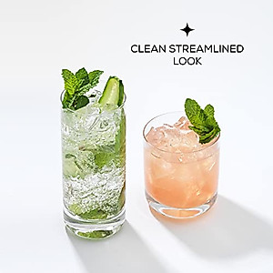 JoyJolt Faye Crystal Whiskey Glasses. Lowball Glasses Set of 6, 10oz Short Glass Tumbler - Double Old Fashioned Rocks Glass for Scotch or Bourbon Dishwasher Safe Glassware.