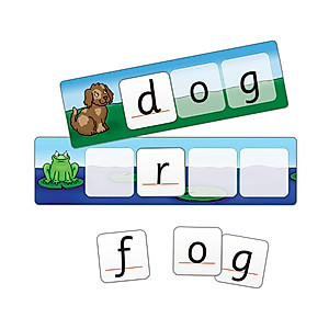 ORCHARD TOYS Moose Games Match and Spell Game. A Fun, First Reading and Spelling Game. 2 Ways to Play. Age 4+. 1-4 Players
