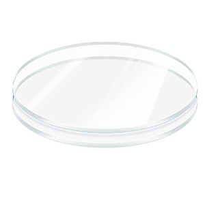 2 Pieces 1/8" Round Plexiglass Sheet, 10 Inch Diameter Clear Acrylic Circle, Round Cake Disk Acrylic Sheet, Plexiglass Table Top, Round Acrylic Backdrop
