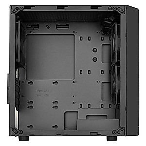 SilverStone Technology SST-PS15B-RGB Micro-ATX Computer Case with Tempered Glass and 2 X RGB Front Intake Fans PS15B-RGB