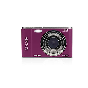 Minolta MND20 44 MP / 2.7K Ultra HD Digital Camera (Magenta)