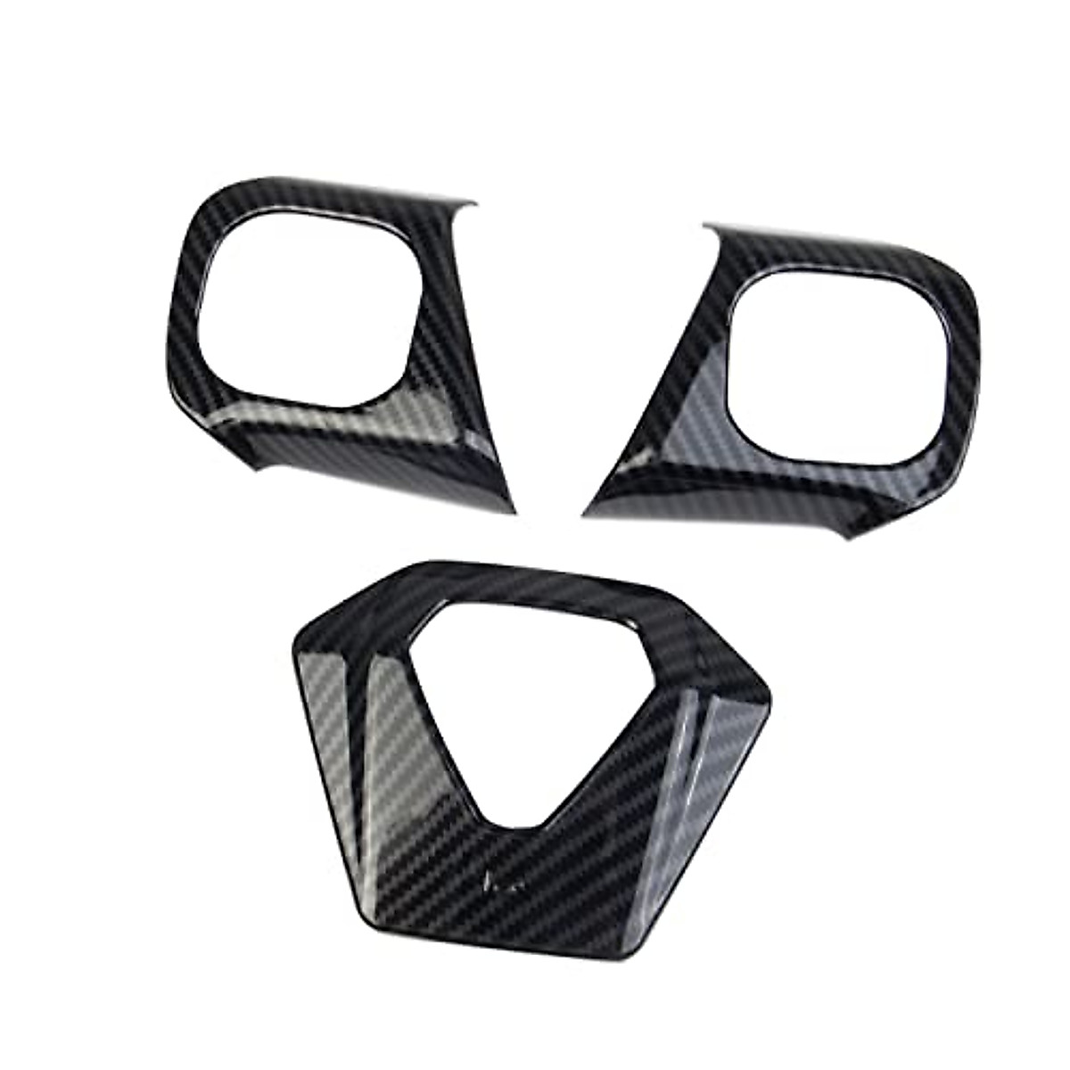 Carbon Fiber Steering Wheel Cover Molding Trims Accessoriess for Polaris Slingshot 2020-2022