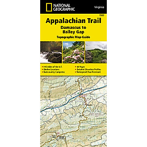 Appalachian Trail: Damascus to Bailey Gap Map [Virginia] (National Geographic Topographic Map Guide, 1503)