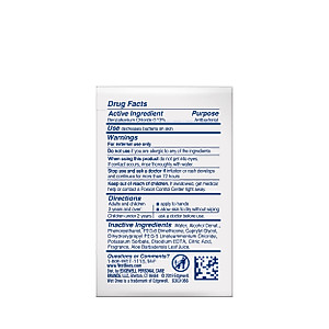 Wet Ones Singles Antibacterial Cleansing Wipes - 1 Box of 24 Singles