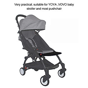 Stroller Footrest, Breathable Baby Stroller Extension for Yoya/VOVO for Strollers(Black)