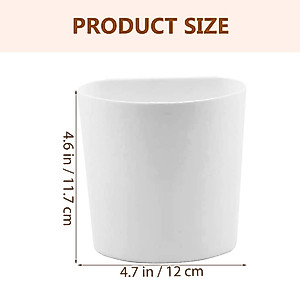 BESTonZON Utility Cart Hanging Cup 4pcs Hanging Cup Holder Rolling Cart Accessories Hanging Bins Pencil Holder Storage Containers Cup Hanging Buckets Makeup Organizers for Craft Supplies