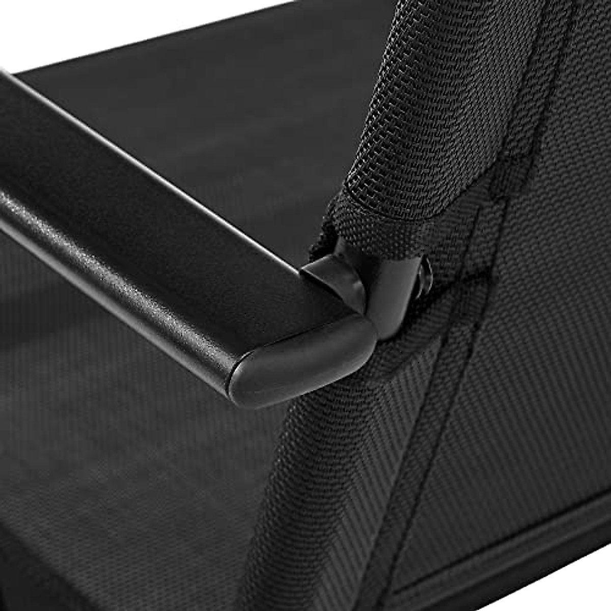 RAYTIK Square Set of 2 Outdoor Patio Steel Sling Folding Chair, Black