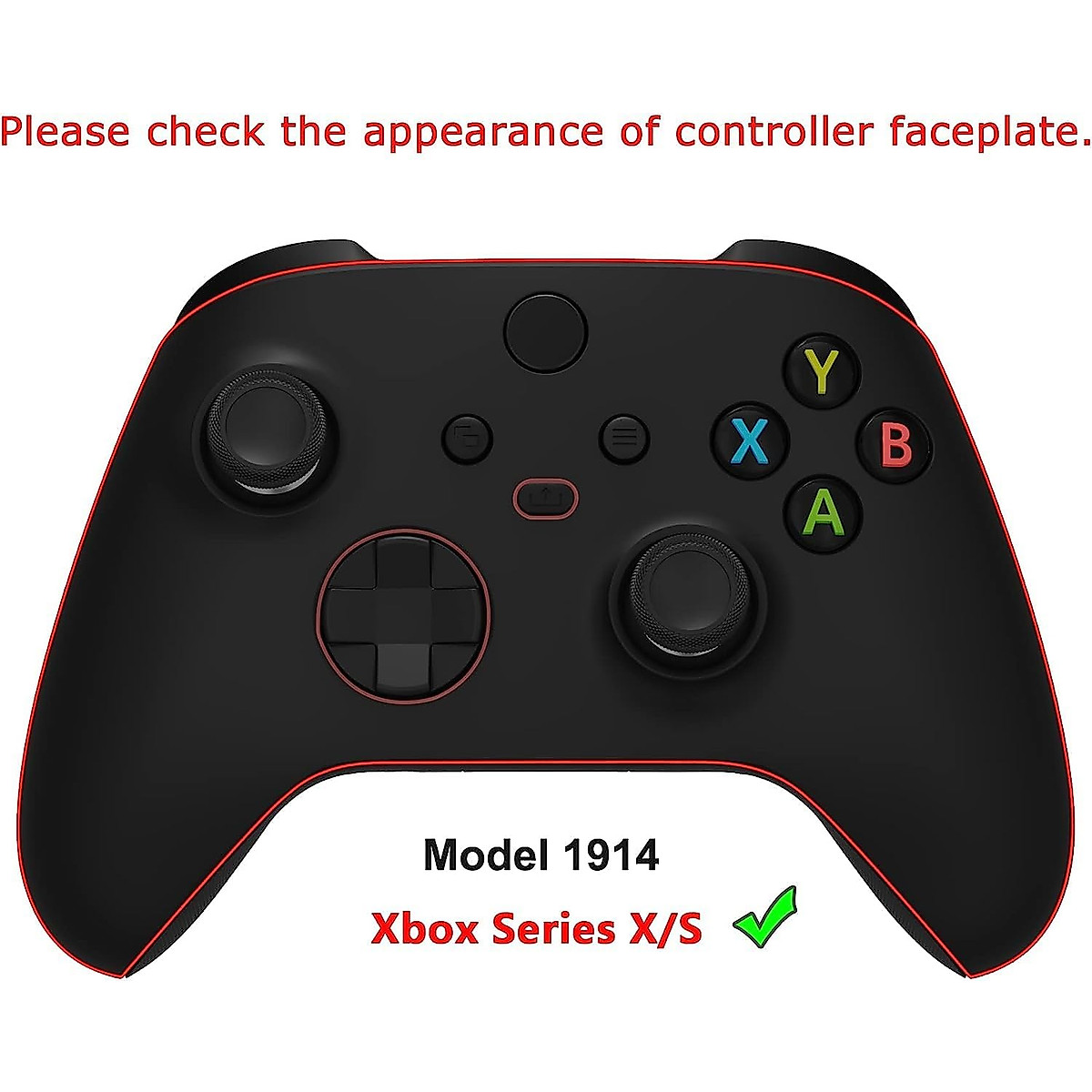 eXtremeRate Rubberized Grips Replacement Back Panels for Xbox Series X/S Controller, Black Performance Non-Slip Diamond Texture Side Rails Handles for Xbox Core Controller - Controller NOT Included
