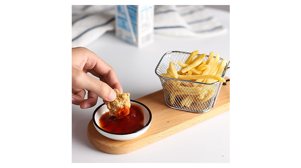 MOSYONE Soy Sauce Dish Set - 6 Ceramic Dipping Bowls