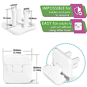 YIDADAUS 38 Pack Baby proofing Outlet Plugs,Outlet Covers Baby proofing,Baby Safety Products,Baby proofing,Outlet Plug Covers,Outlet Plugs Baby,Proof Child Safety Outlet Covers Toddler Safety