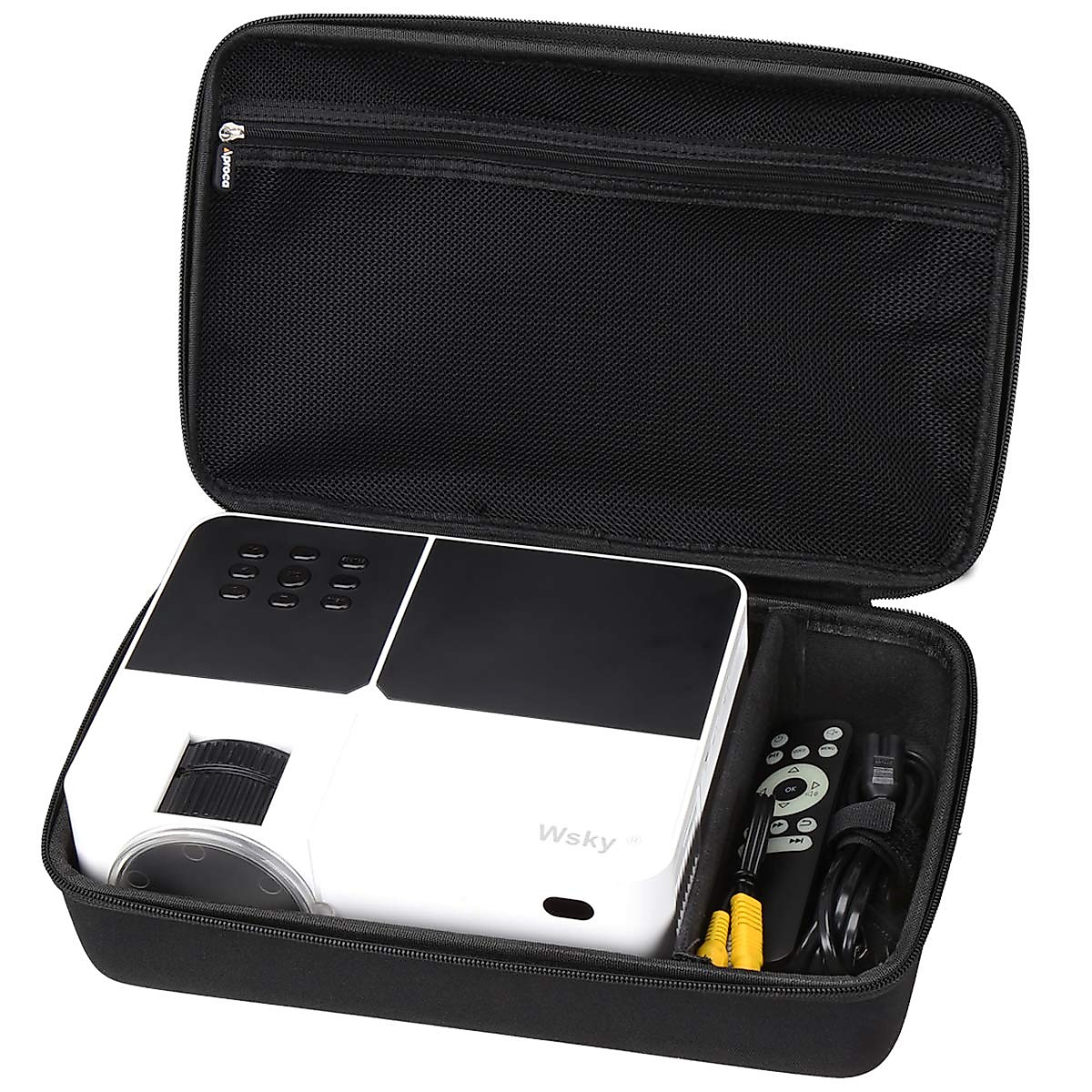 Aproca Hard Travel Storage Carrying Case Bag Fit Wsky 2019 Newest LCD LED Outdoor Portable Home Theater Video Projector