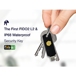 GoTrust Idem Key – C, IP68 Waterproof, Multi-Protocol Two-Factor Authentication Security Key, USB-C/NFC, FIDO2 L2 Certified - Safeguard Your Online Accounts