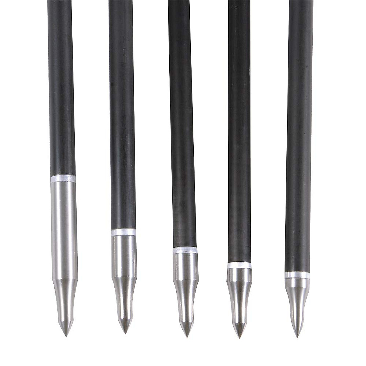 SHARROW 12 pcs Archery Field Points 75/100/125/150/200/250/300 Grain Broadheads Target Practice Field Tips Hunting Arrow Tip Screw-in Arrowhead for Recurve Compound Bow Crossbow (75grain)