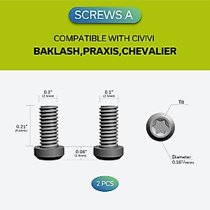 CIVIVI Titanium Pocket Clip Set