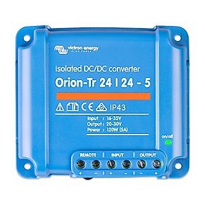Victron Energy Orion-Tr IP43 24/24-Volt 5 amp 120-Watt Isolated DC-DC Converter