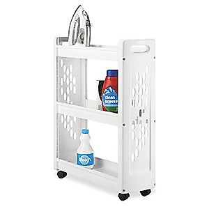 Whitmor 3 Tier Rolling Laundry Cart